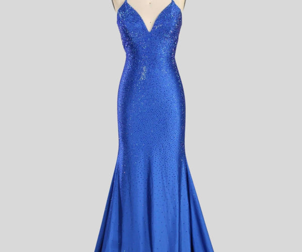 Poppy Prom Dress - Rhinestone Long Prom 2026 | Backless